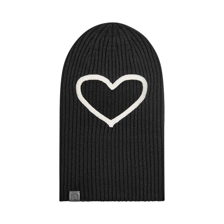 Buy Loewe Heart Balaclava 'Black/White' - H359999X01 BLAC | GOAT