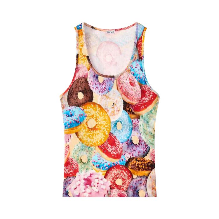 Buy Loewe Ribbed Tank Top 'Donuts' - H526Y23X16 DONU | GOAT