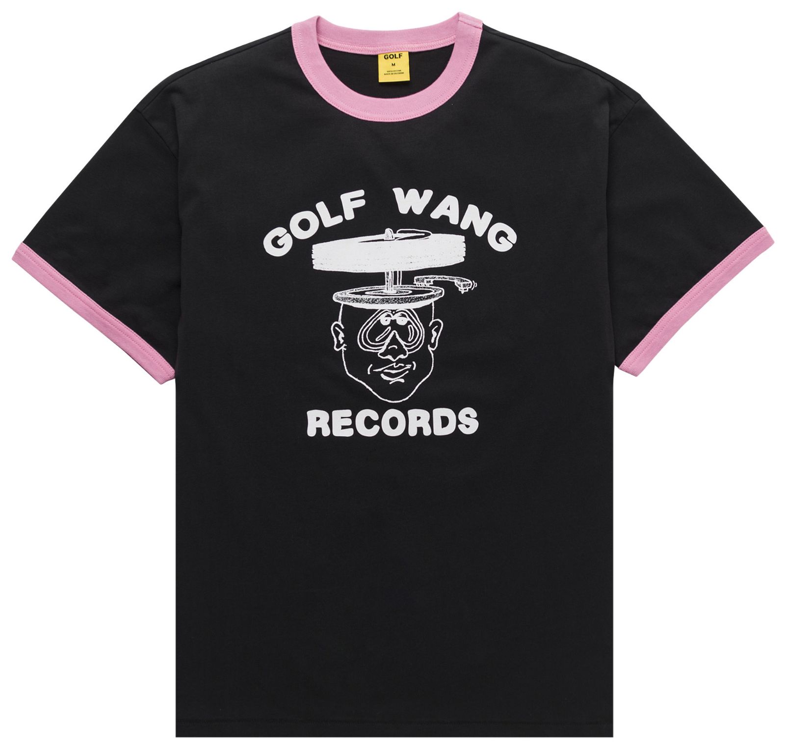 Buy GOLF WANG Golf Wang Records Ringer Tee 'Black/Pink' - FW22T1012BP ...