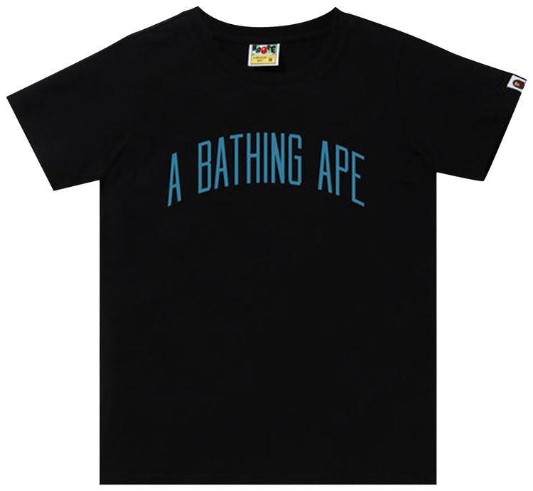 Buy BAPE A Bathing Ape Letter Tee 'Black' - 1I30 210 027 BLACK | GOAT