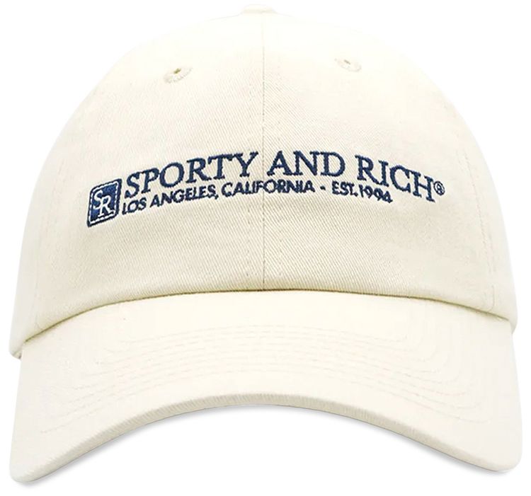 Buy Sporty & Rich 94 Hat 'Cream/Navy' - AC493CR CREA | GOAT