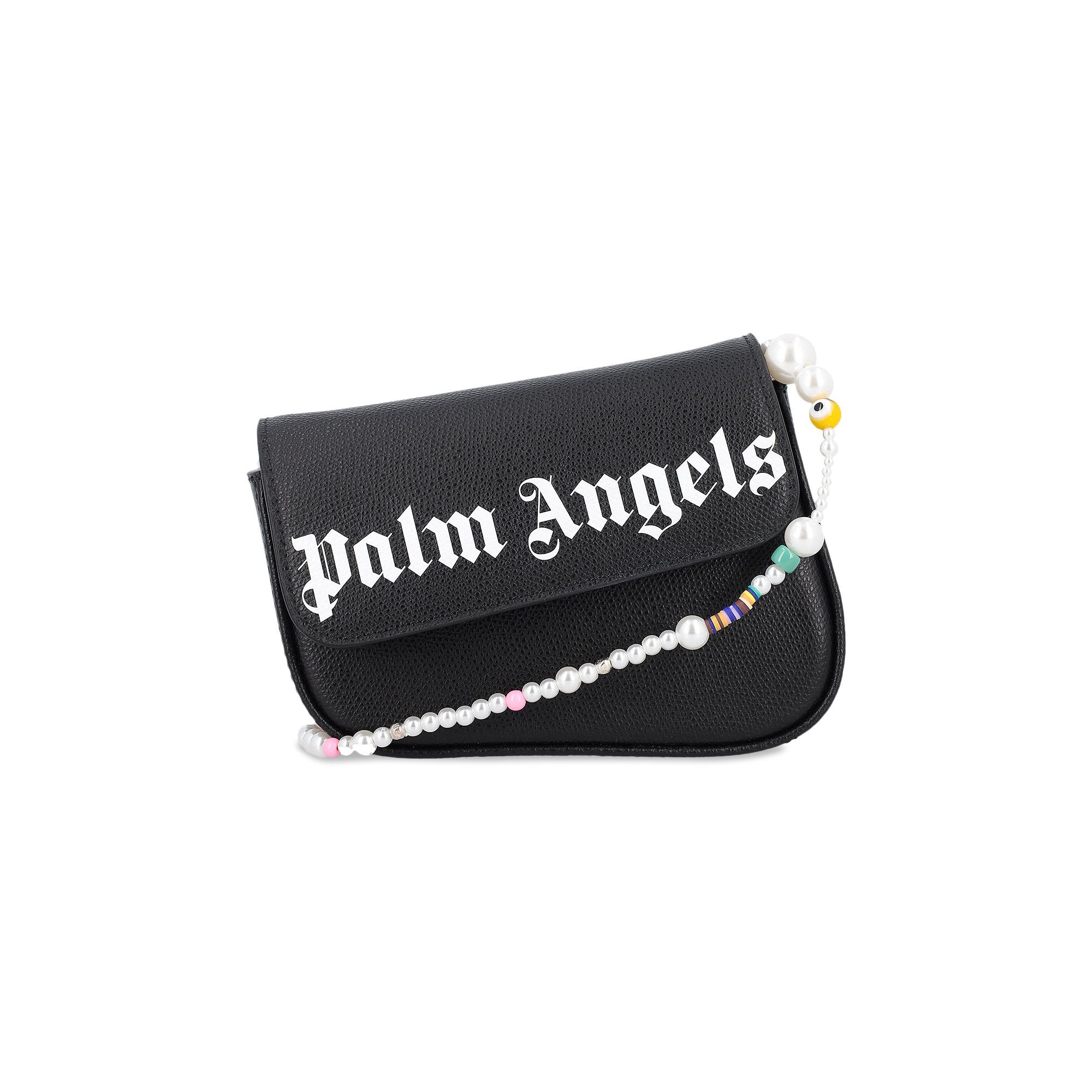 Buy Palm Angels Crash Beaded Crossbody Bag 'Black/White ...