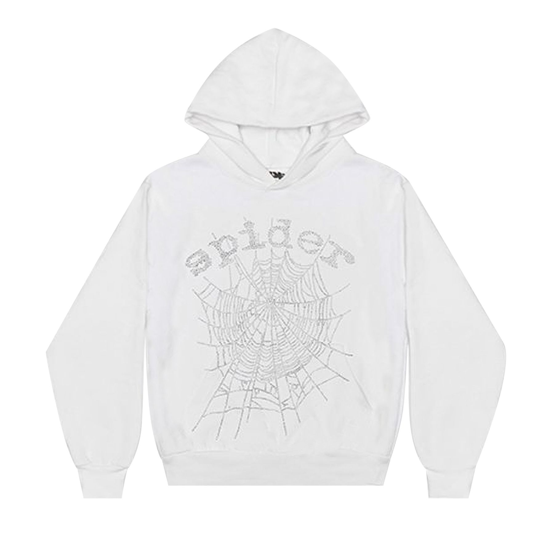 Buy Sp5der OG Rhinestone Hoodie 'White' - 2406 1SS220106OGRS WHIT | GOAT CA