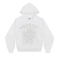 Buy Sp5der OG Rhinestone Hoodie 'White' - 2406 1SS220106OGRS WHIT | GOAT