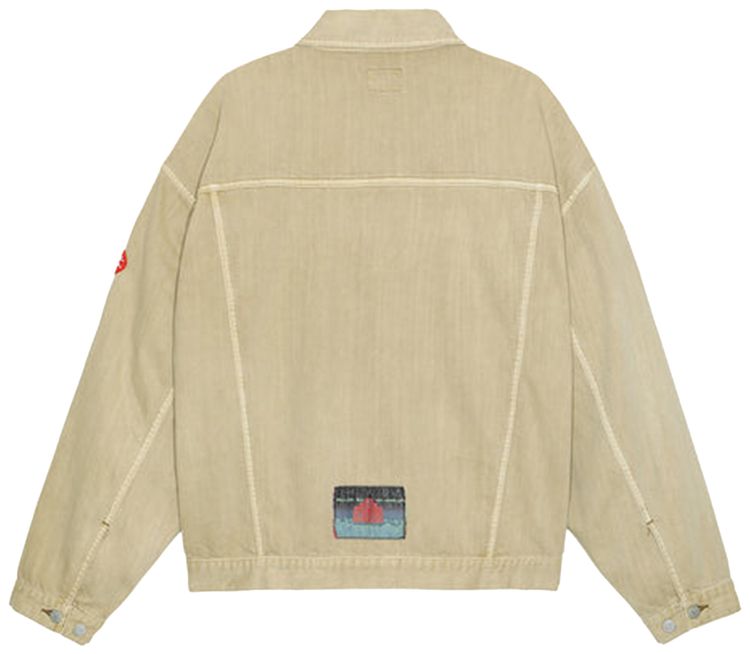 Buy Cav Empt Overdye Colour Light Denim Jacket 'Beige/Black ...