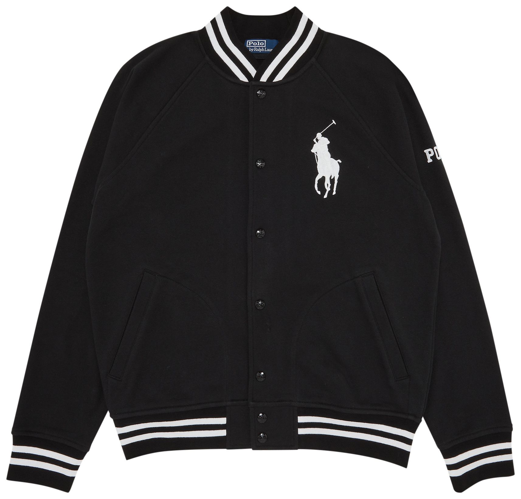 Buy GOAT Exclusive Polo Ralph Lauren Fleece Baseball Jacket In Black ...