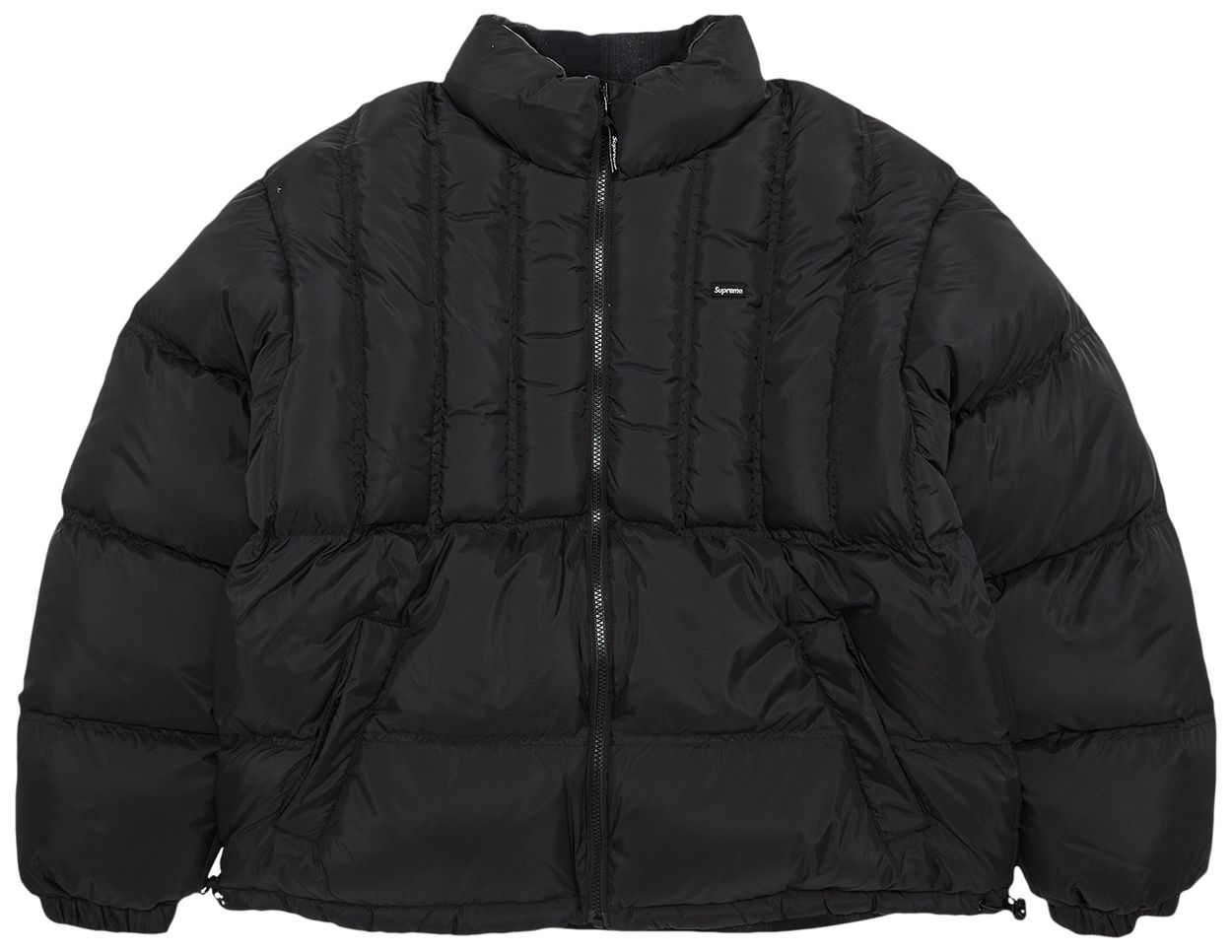 Buy Supreme Flannel Reversible Puffer Jacket 'Black' - FW22J63 BLACK | GOAT