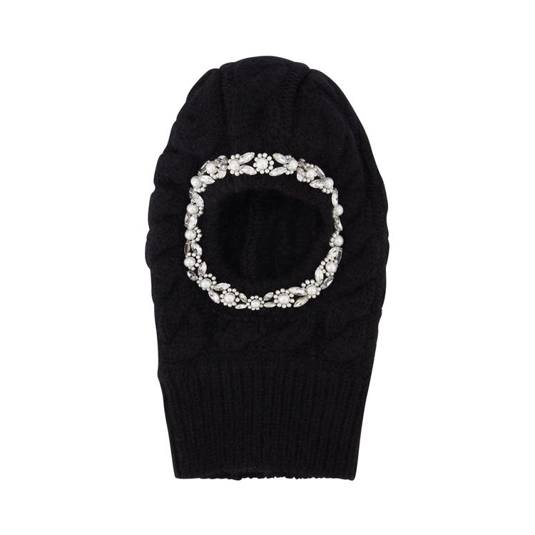 Buy Simone Rocha Black Beaded Balaclava 'Multicolor' - WMK26B 0640 MULT ...