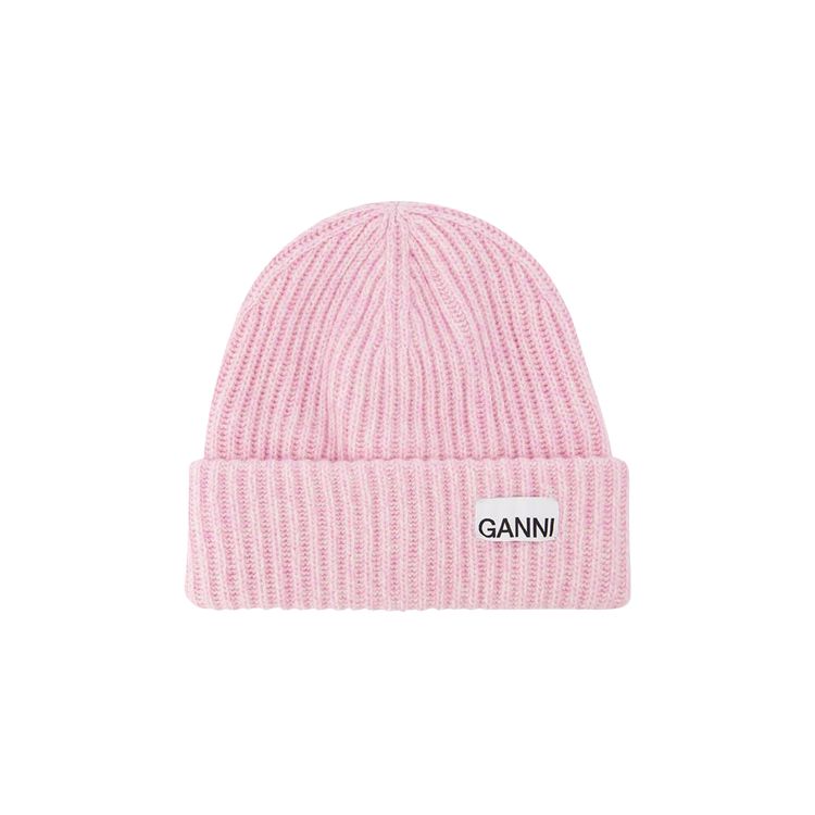 Buy GANNI Rib Knit Acc Beanie 'Pink' - A353147800 PINK | GOAT