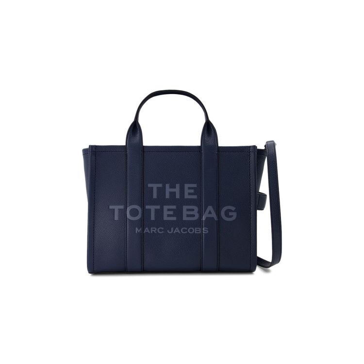 Buy Marc Jacobs Leather Small Tote Bag 'Blue' - H004L01PF21 426 | GOAT