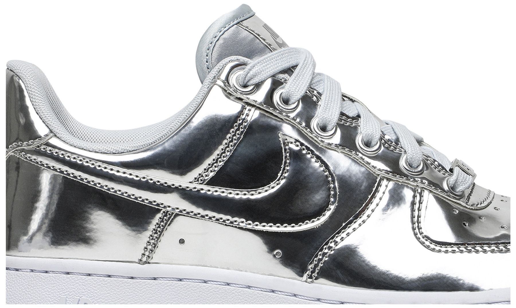 Buy Nike Wmns Air Force 1 SP 'Liquid Metal - Chrome' - CQ6566 001 | GOAT