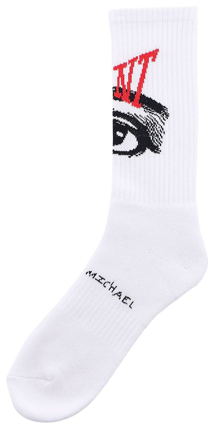 Buy Saint Michael Eye Socks 'White' - SM A22 1111 100 | GOAT