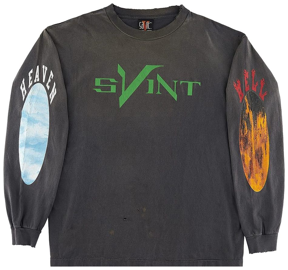 Buy SAINT Mxxxxxx x Vlone Skull Long-Sleeve 'Black' - SM A22 0000 077 ...