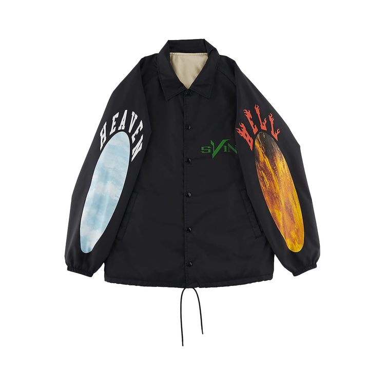 Buy Saint Michael x Vlone Coach Jacket 'Black' - SM A22 0000 082 | GOAT