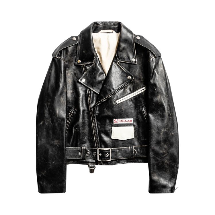 Buy Raf Simons Punk Pin Perfecto Jacket 'Black' - 201 650 40020 00099 ...