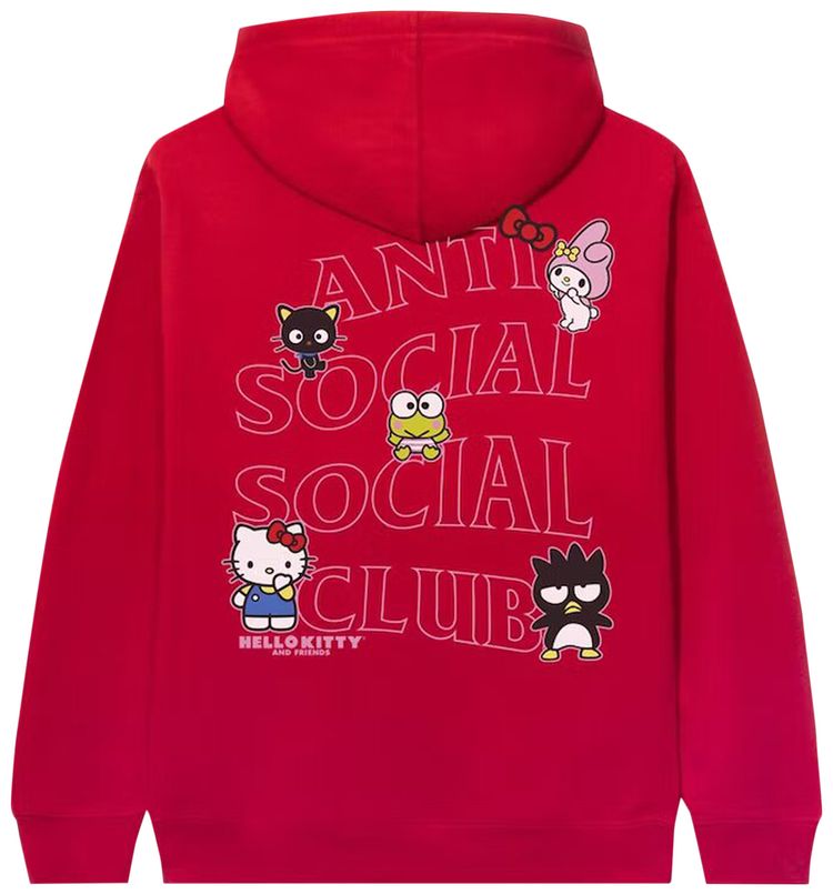 Buy Anti Social Social Club x Hello Kitty And Friends Hoodie 'Red ...