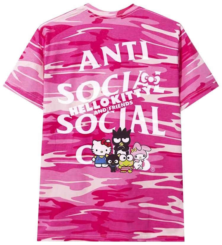Buy Anti Social Social Club x Hello Kitty And Friends Tee 'Pink Camo ...