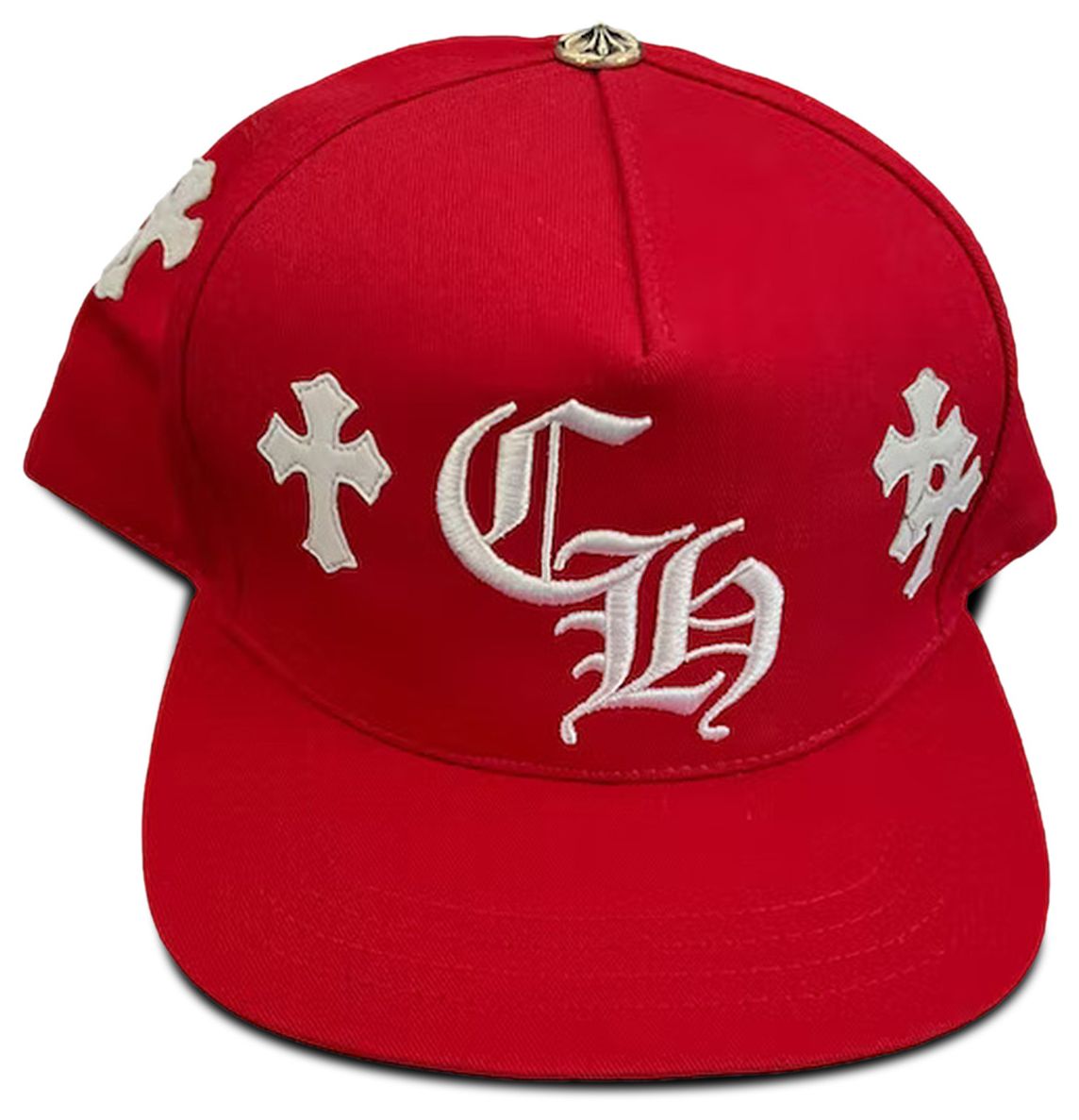 Buy Chrome Hearts Cross Patch Snapback 'Red' - 1383 100000701CPBH RED | GOAT