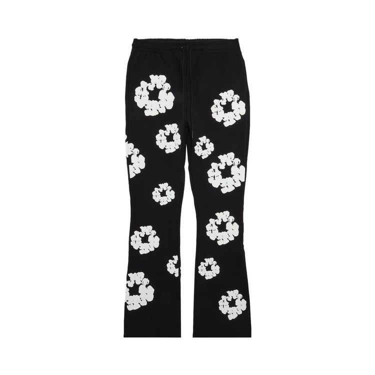 Buy READYMADE x Denim Tears Cotton Wreath Flare Sweatpants 'Black' - RE ...