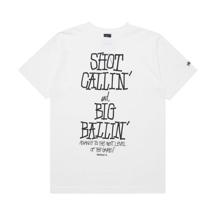 Buy Stussy Shot Callin' And Big Ballin' Tee 'White' - 0535 ...