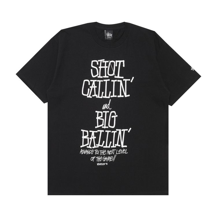 Buy Stussy Shot Callin' And Big Ballin' Tee 'Black' - 0535 ...