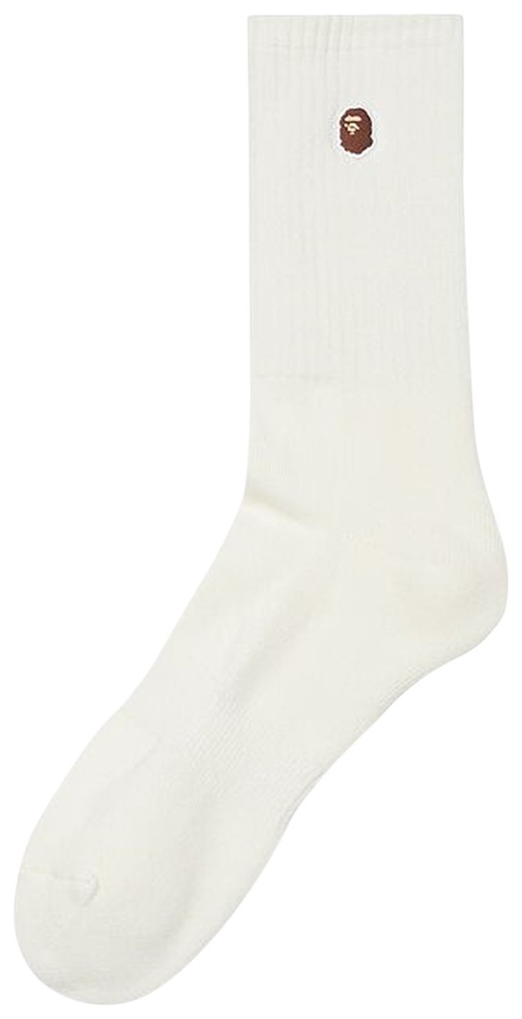 Buy Bape Ape Head One Point Socks White 1i80 284 001 White Goat