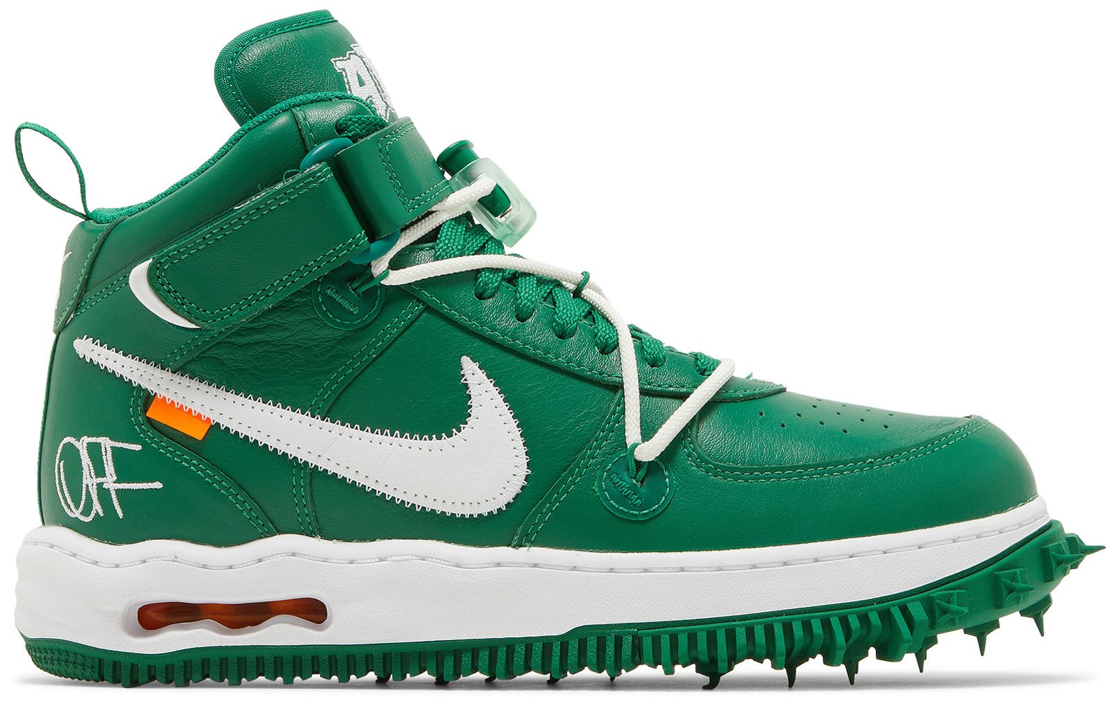 Buy Off-White x Nike Air Force 1 Mid SP Leather 'Pine Green' - DR0500 ...