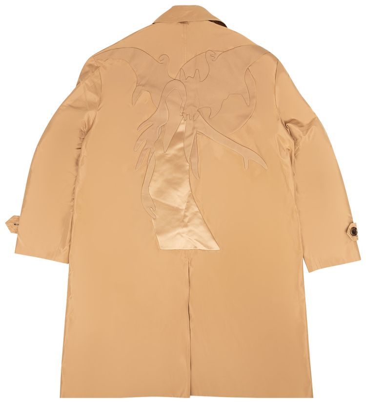 Buy Undercover Embroidered Back Coat 'Cream' - UCY1302 CREA | GOAT