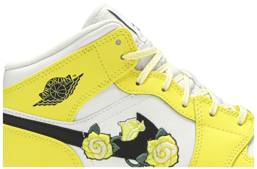 Buy Air Jordan 1 Mid SE GS 'Rose Patch - Dynamic Yellow' - AV5174 700 ...