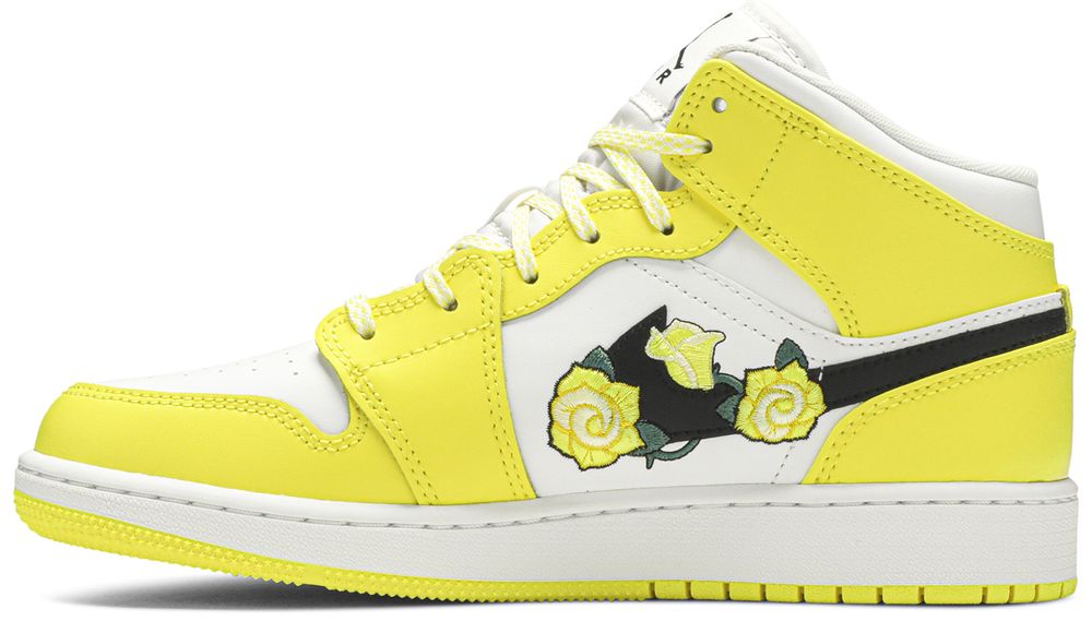 Buy Air Jordan 1 Mid SE GS 'Rose Patch - Dynamic Yellow' - AV5174 700 ...