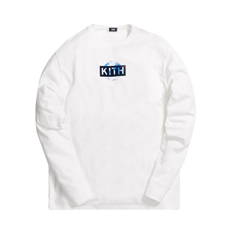 Buy Kith One World Long-Sleeve T-Shirt 'White' - KH3620 101 | GOAT