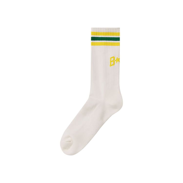 Buy BAPE Sta Line Socks 'Yellow' - 1I80 184 003 YELLOW | GOAT
