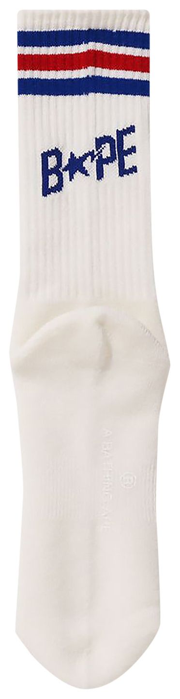 Buy BAPE Sta Line Socks 'Blue' - 1I80 184 003 BLUE | GOAT