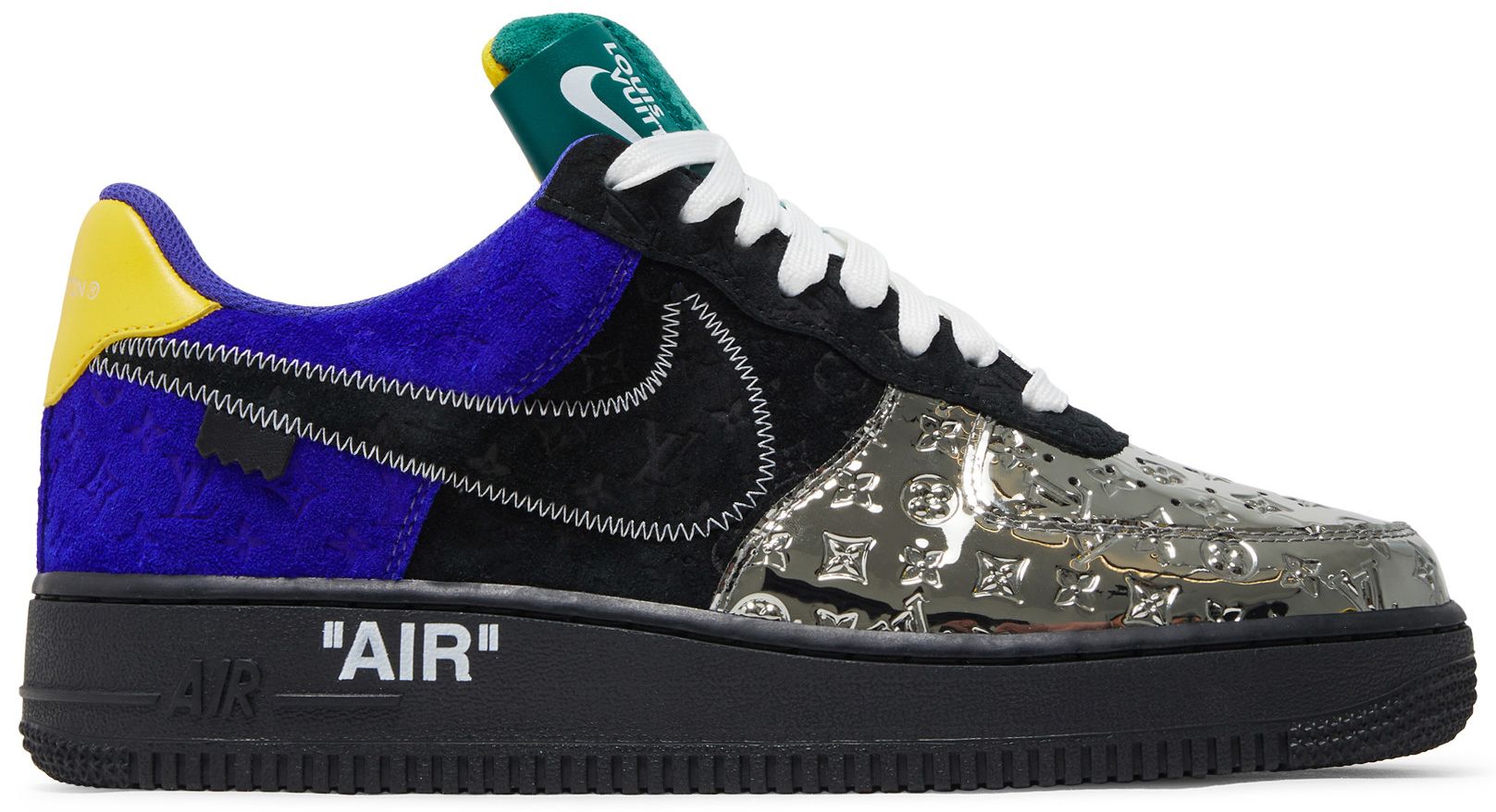 Buy Louis Vuitton x Nike Air Force 1 Low 'Multi-Color Patchwork' - 1A9V ...