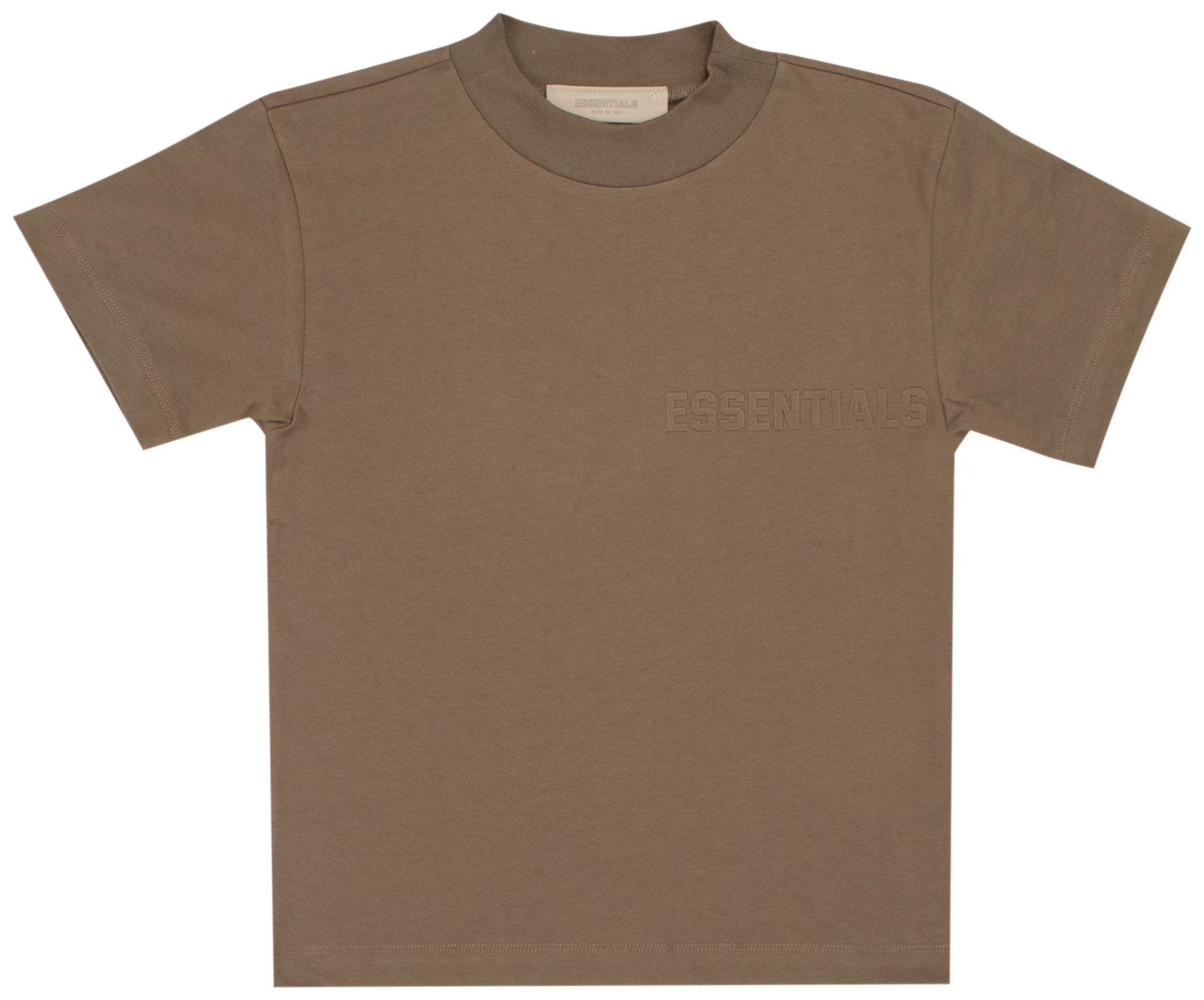 Buy Fear of God Essentials Short-Sleeve Tee 'Wood' - 125SU225024FW | GOAT