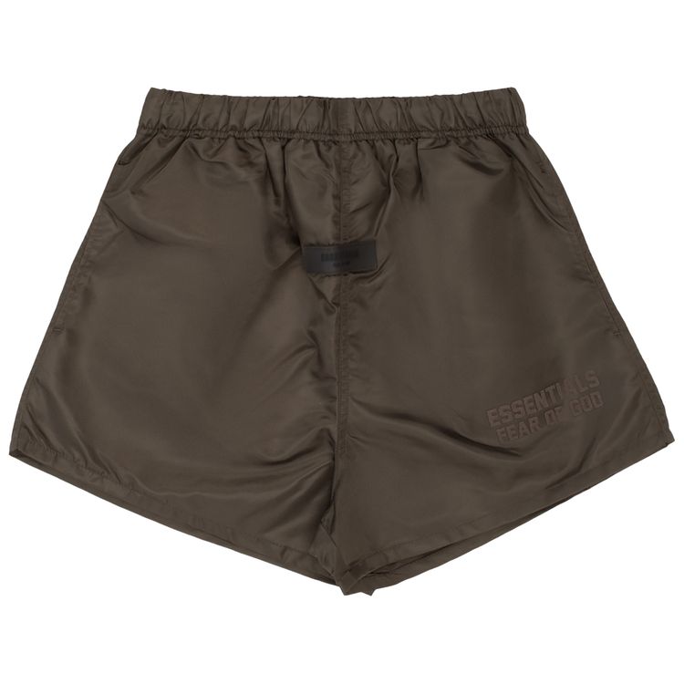 Buy Fear of God Essentials Running Shorts 'Off Black' - 160SU222025F | GOAT