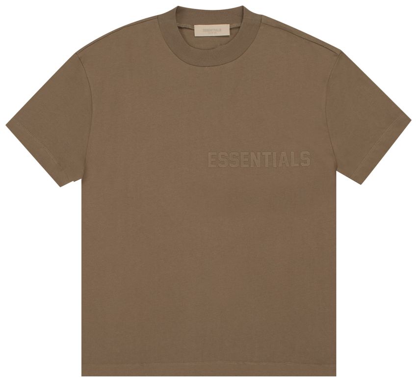 Buy Fear of God Essentials Short-Sleeve Tee 'Wood' - 125SU222004F | GOAT