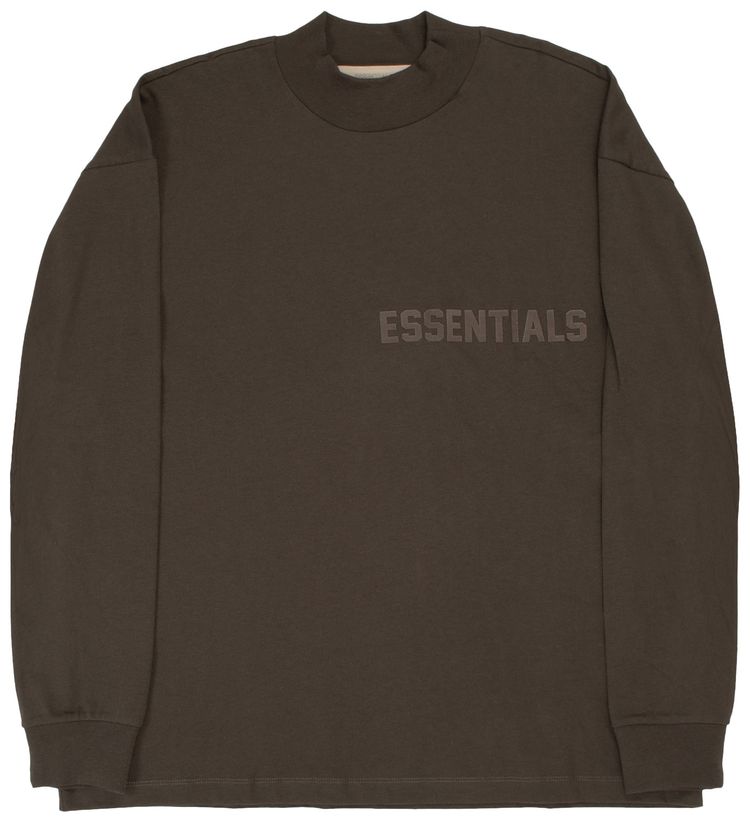 Buy Fear of God Essentials Long-Sleeve Tee 'Off Black' - 125SU222015F ...