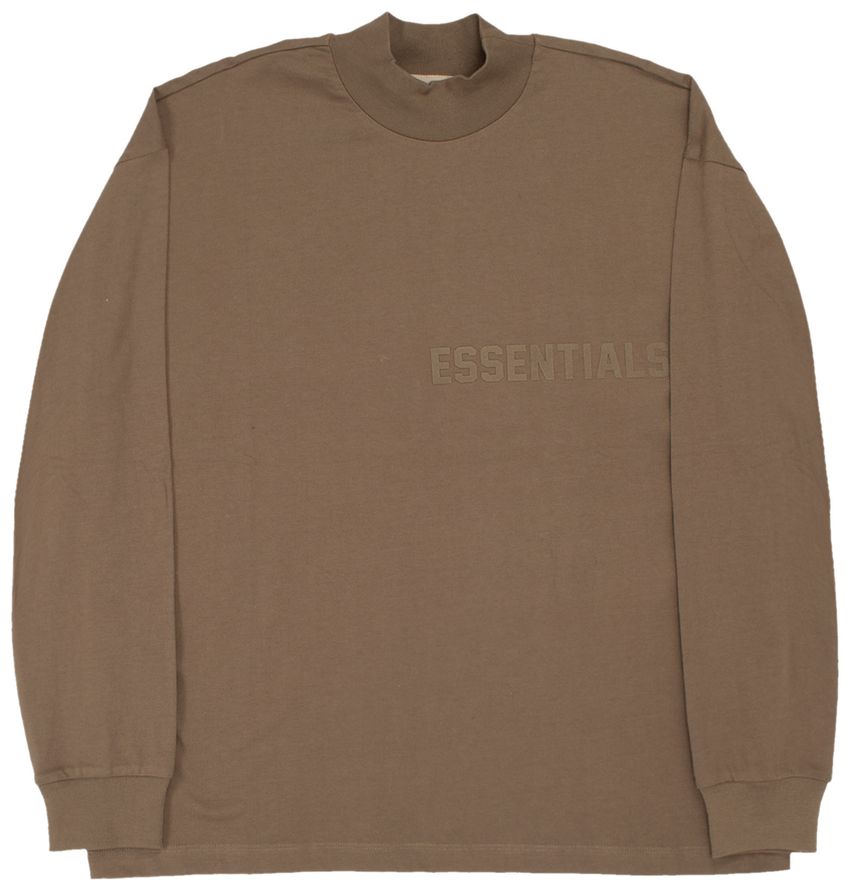 Buy Fear of God Essentials Long-Sleeve Tee 'Wood' - 125SU222014F | GOAT