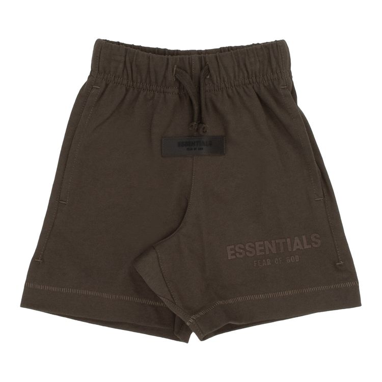 Buy Fear of God Essentials Kids Jersey Shorts 'Off Black ...