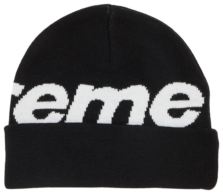 Buy Supreme Big Logo Beanie 'Black' - FW22BN29 BLACK | GOAT
