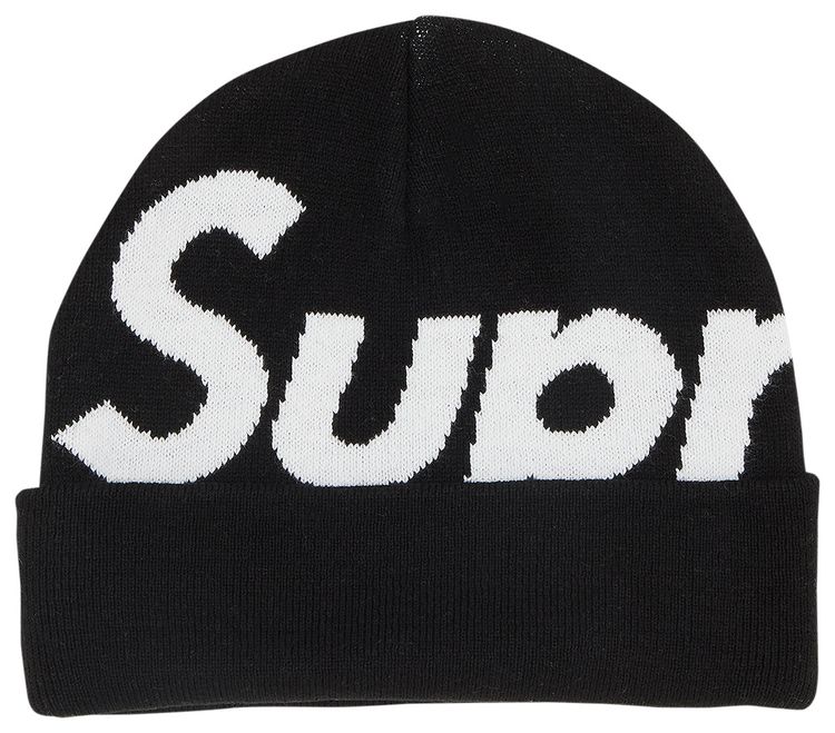 Buy Supreme Big Logo Beanie 'Black' - FW22BN29 BLACK | GOAT