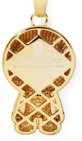 Buy BAPE Milo Crystal Stone Necklace 'Gold' - 2I80 182 002 GOLD | GOAT
