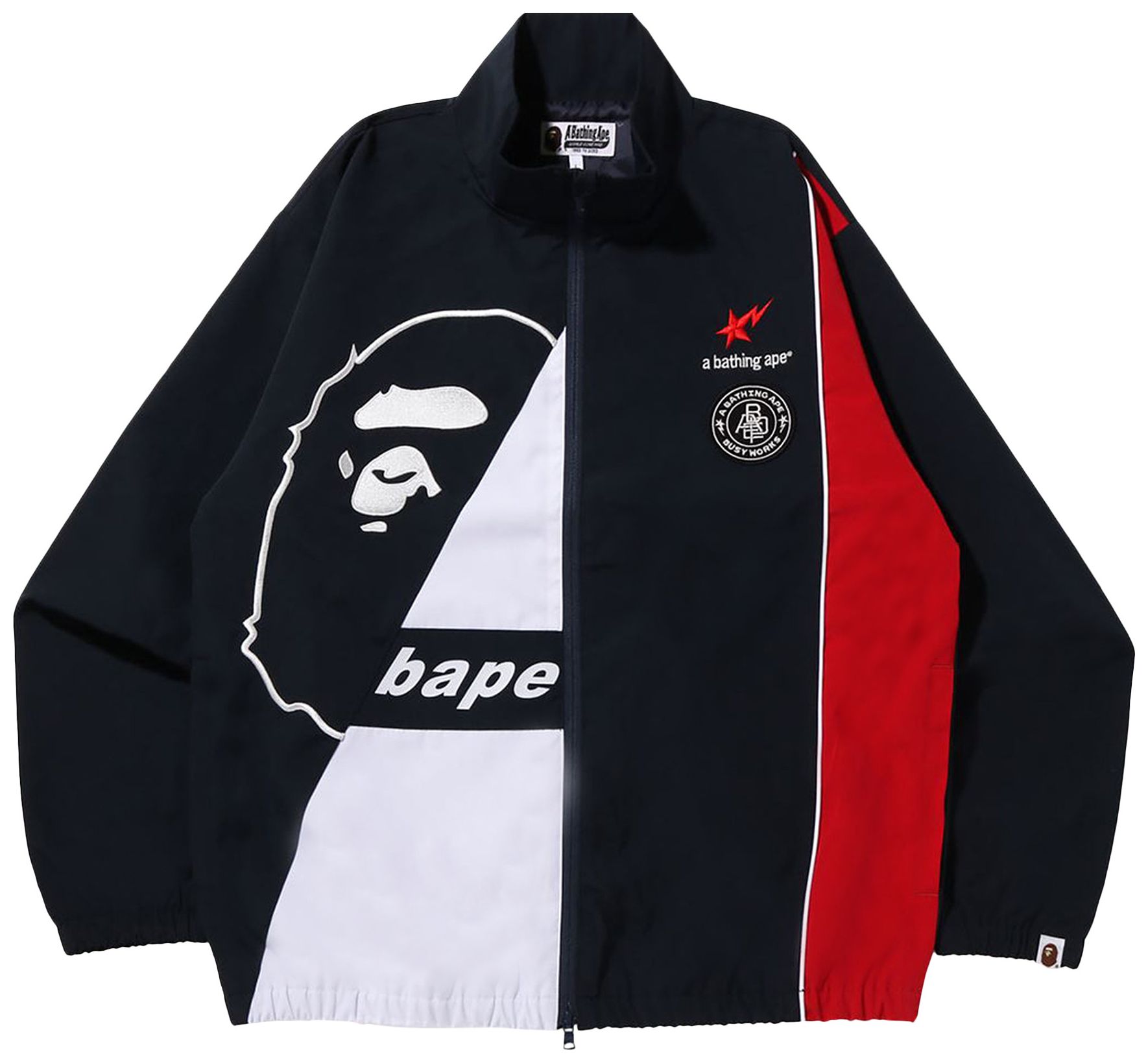 Buy BAPE Ape Relaxed Fit Track Suit Jacket 'Navy' - 1I80 140 002 NAVY ...