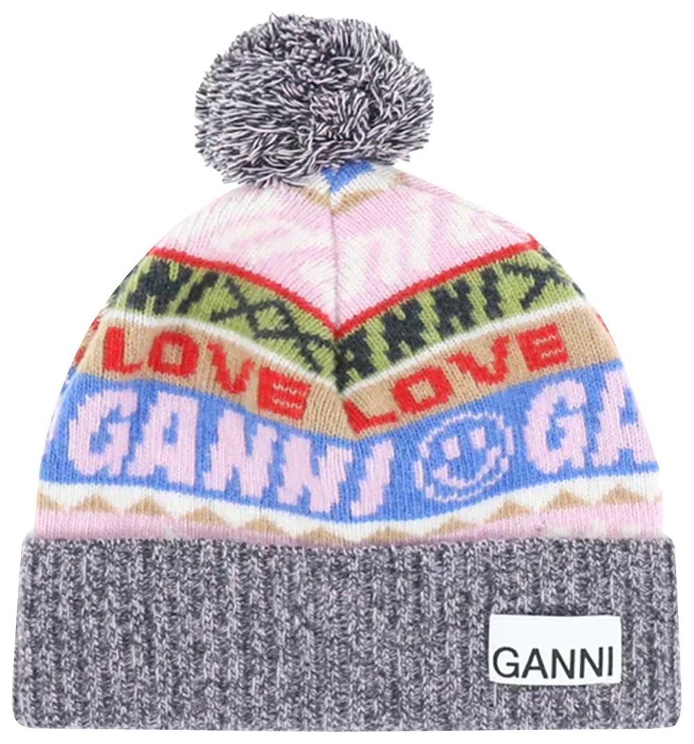 Buy GANNI Graphic Beanie 'Multicolor' - A4434 MULT | GOAT