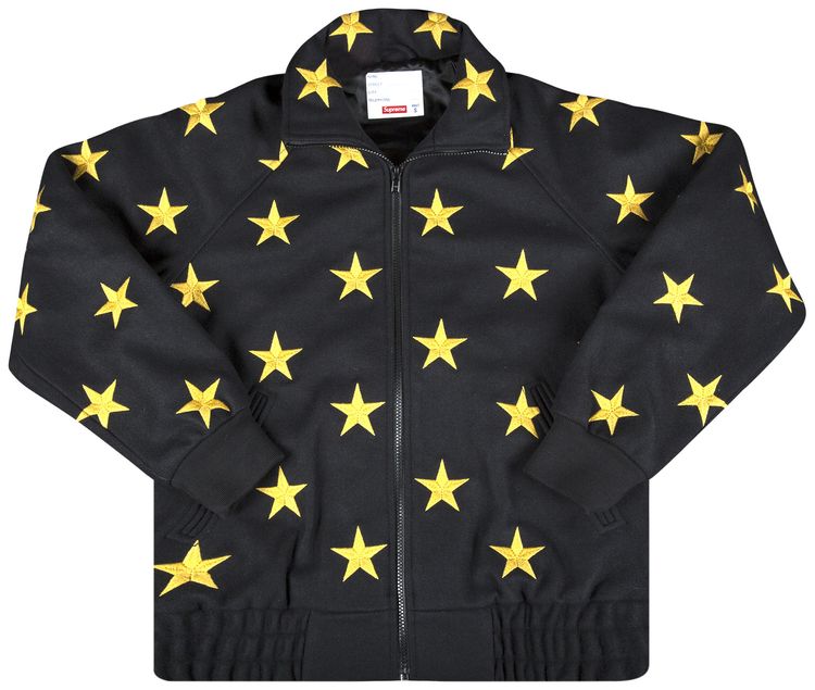 Buy Supreme Stars Zip Stadium Jacket 'Black' - FW16J10 BLACK | GOAT AU