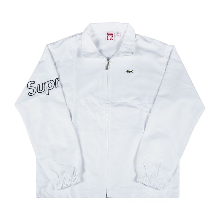 Buy Supreme x Lacoste Track Jacket 'White' - SS17J3 WHITE | GOAT