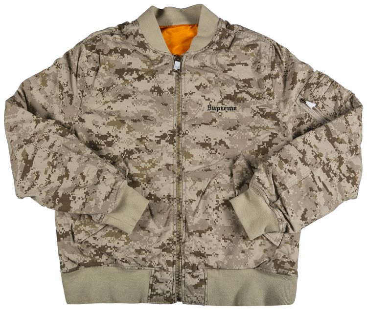 Buy Supreme Digi Camo MA-1 'Tan' - FW17J33 TAN | GOAT