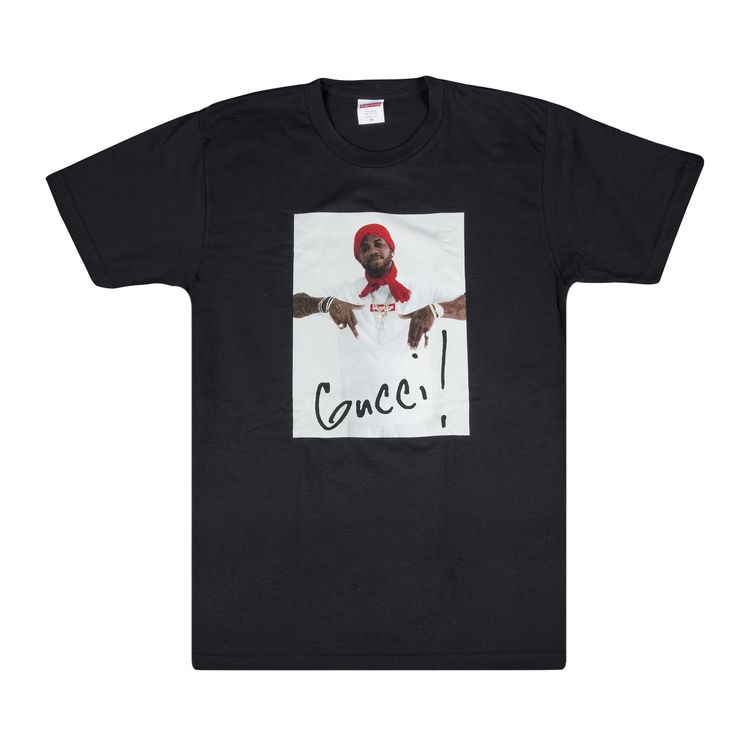 Buy Supreme Gucci Mane T-Shirt 'Black' - FW16T27 BLACK | GOAT