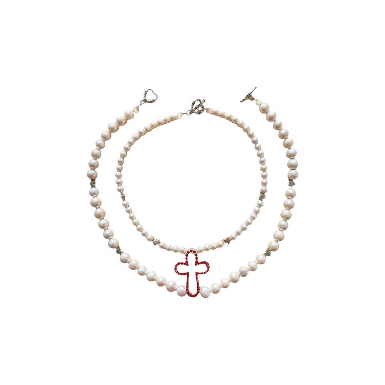 Buy Ian Charms The Gemelli Necklace 'Pearl' - IC108 PEAR | GOAT